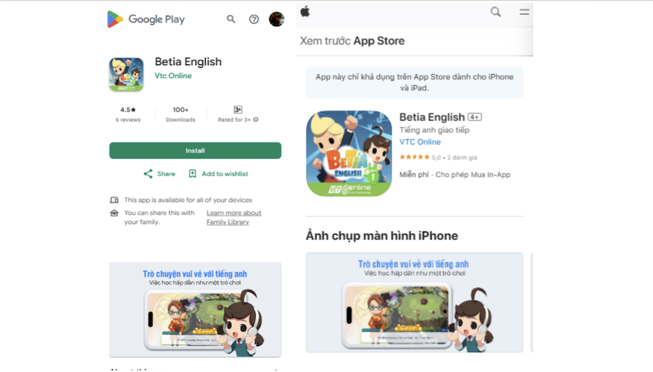 Betia English - Hướng dẫn tạo tài khoản và đăng nhập