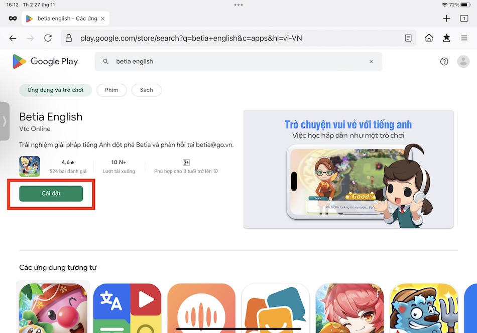Betia English - 3 cách Download Betia English dễ dàng trên điện thoại ...