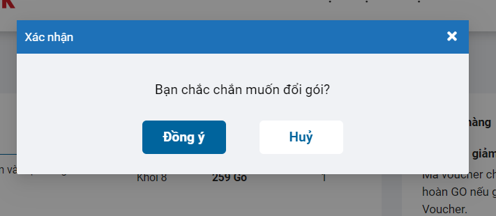 Hướng dẫn cách đổi Go sang gói dịch vụ IOE từ tài khoản học sinh